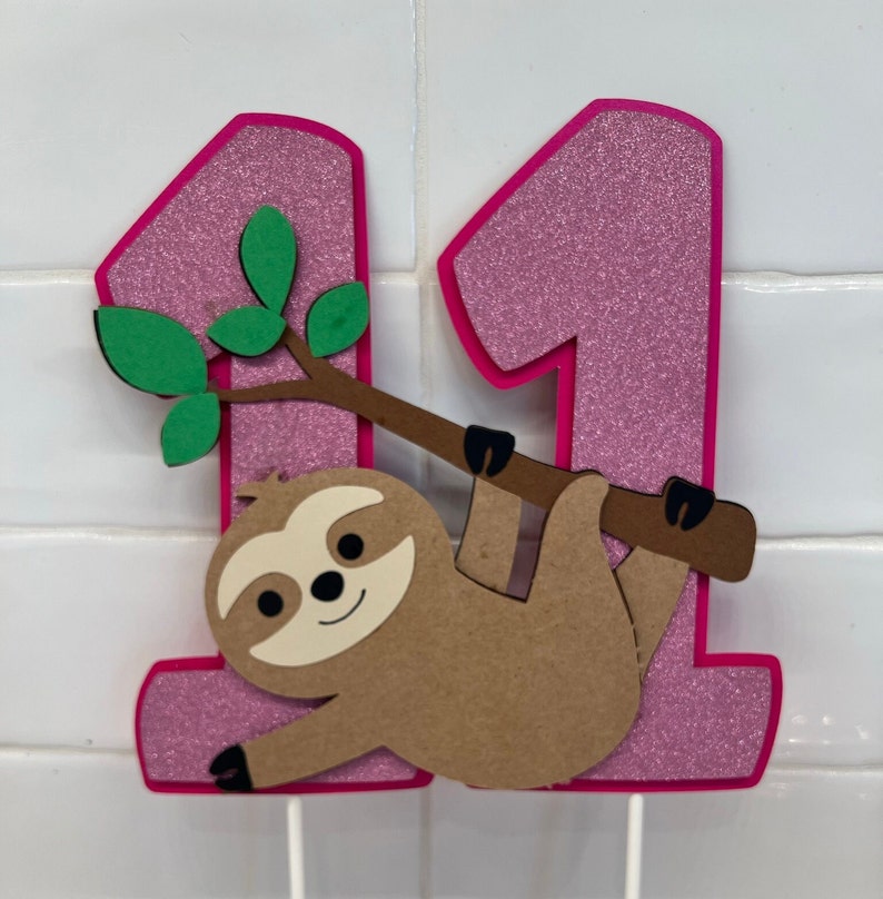 Sloth Cake Topper - Etsy