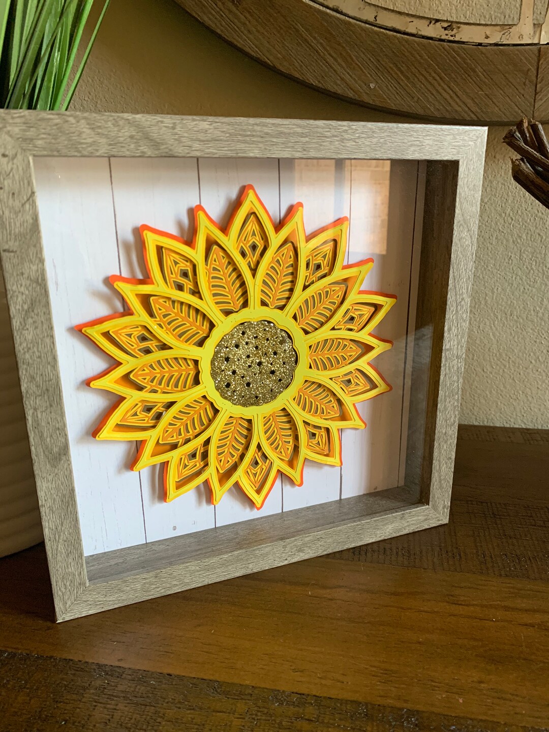 Sunflower Shadow Box - Etsy
