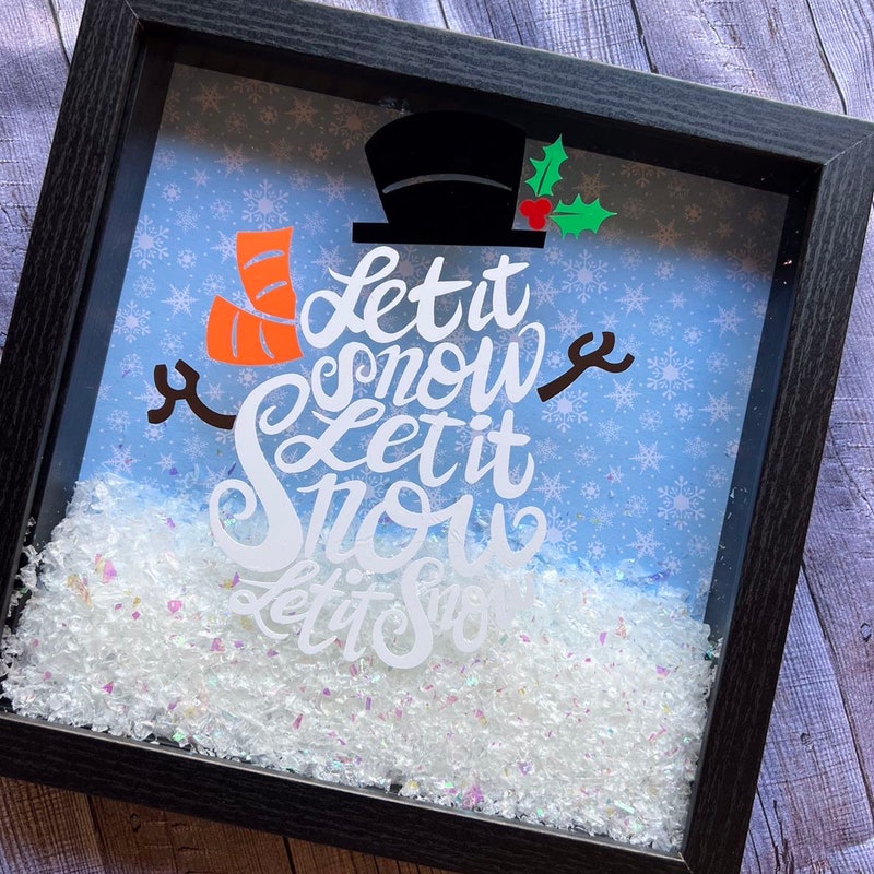 Snowman Shadow Box - Etsy