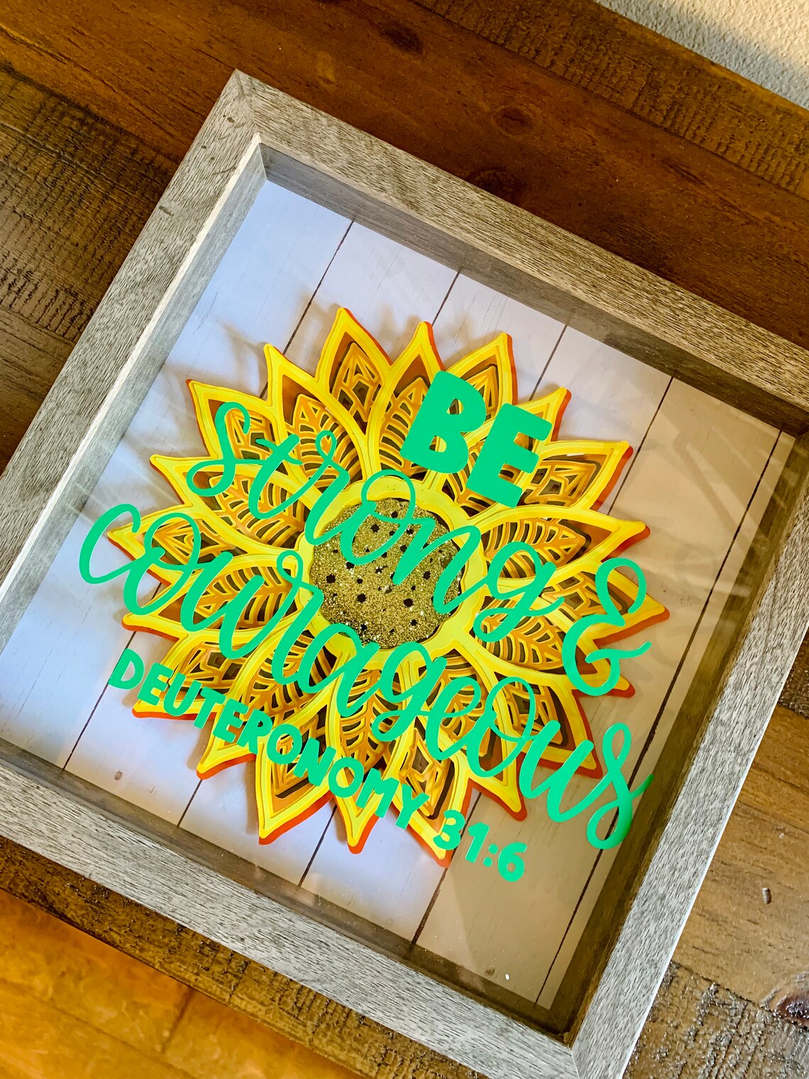 Sunflower Shadow Box - Etsy