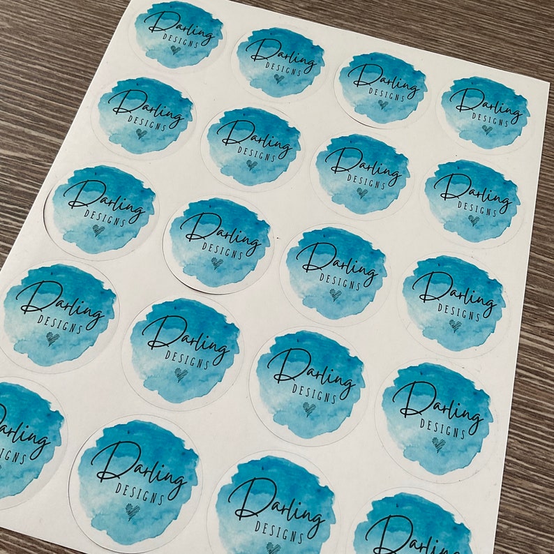 Round Logo Stickers, Thank You Stickers, Small Business Stickers ...