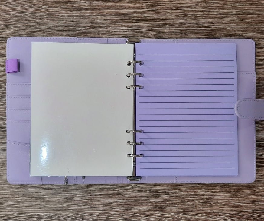 Lined Coloured Paper, A5 Planner Refill Paper, Planner Inserts, Filofax ...