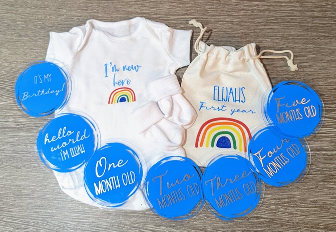 Acrylic Baby Milestones, Baby Accomplishments, Photo Props, New Baby ...