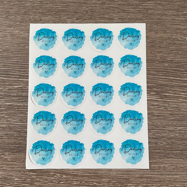 Round Logo Stickers Thank You Stickers Small Business - Etsy