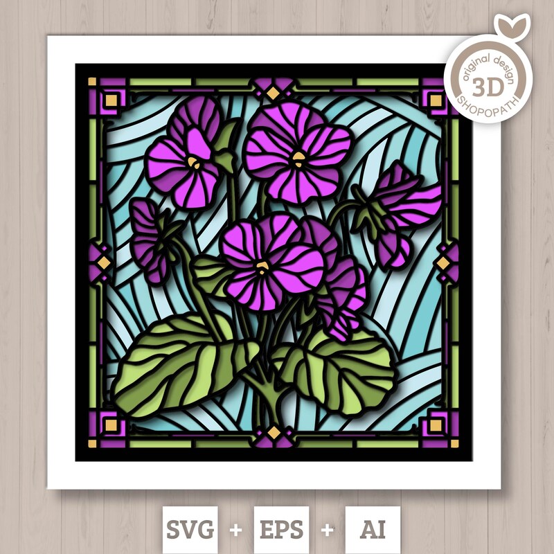 Violet Stained Glass - Etsy