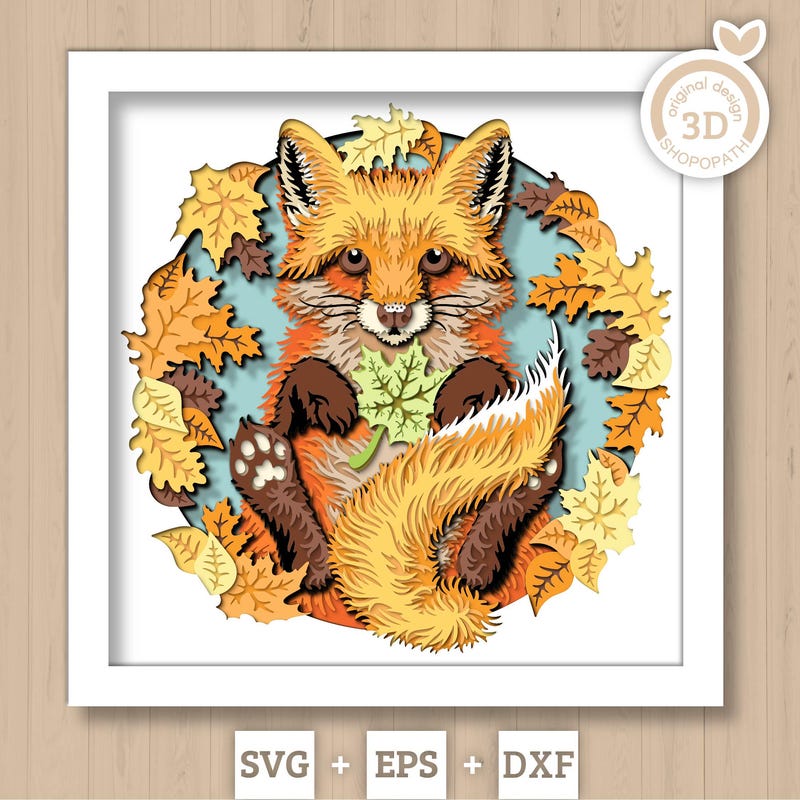 Baby Christmas Fox Svg - Etsy