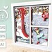 3D SVG Ice Skating Shadow Box, Layered Winter Shadow Box Svg ...