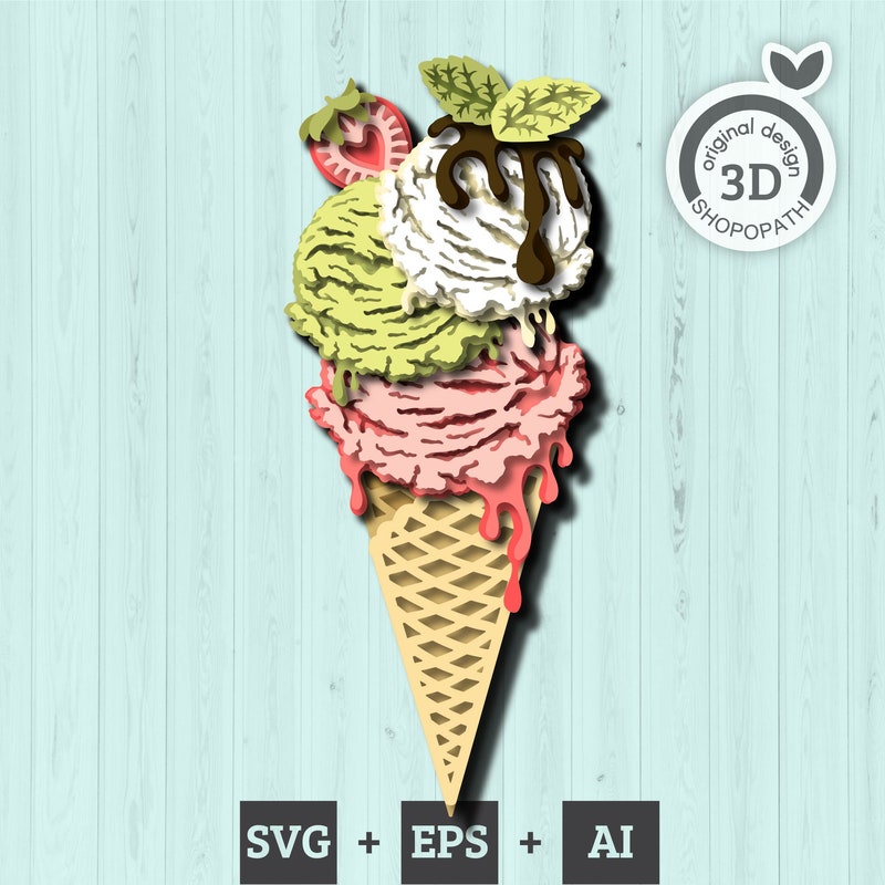 Ice Cream Svg - Etsy