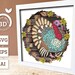 3D SVG Turkey Shadow Box, 3D SVG Thanksgiving, Thanksgiving 3D Shadow ...