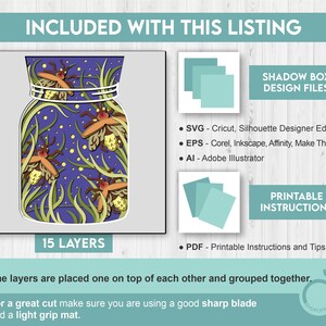 3D Firefly Shadow Box SVG, Firefly Layered SVG, Firefly 3D Svg, Spring ...