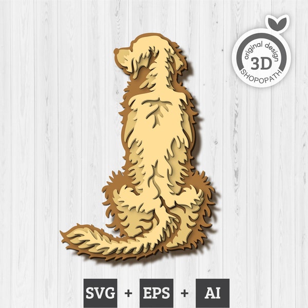 Layered Dog Svg - Etsy
