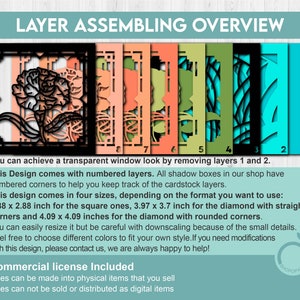 3D SVG Carnations Mini Stained Glass Shadow Box, Carnations 3D Svg, 3D ...