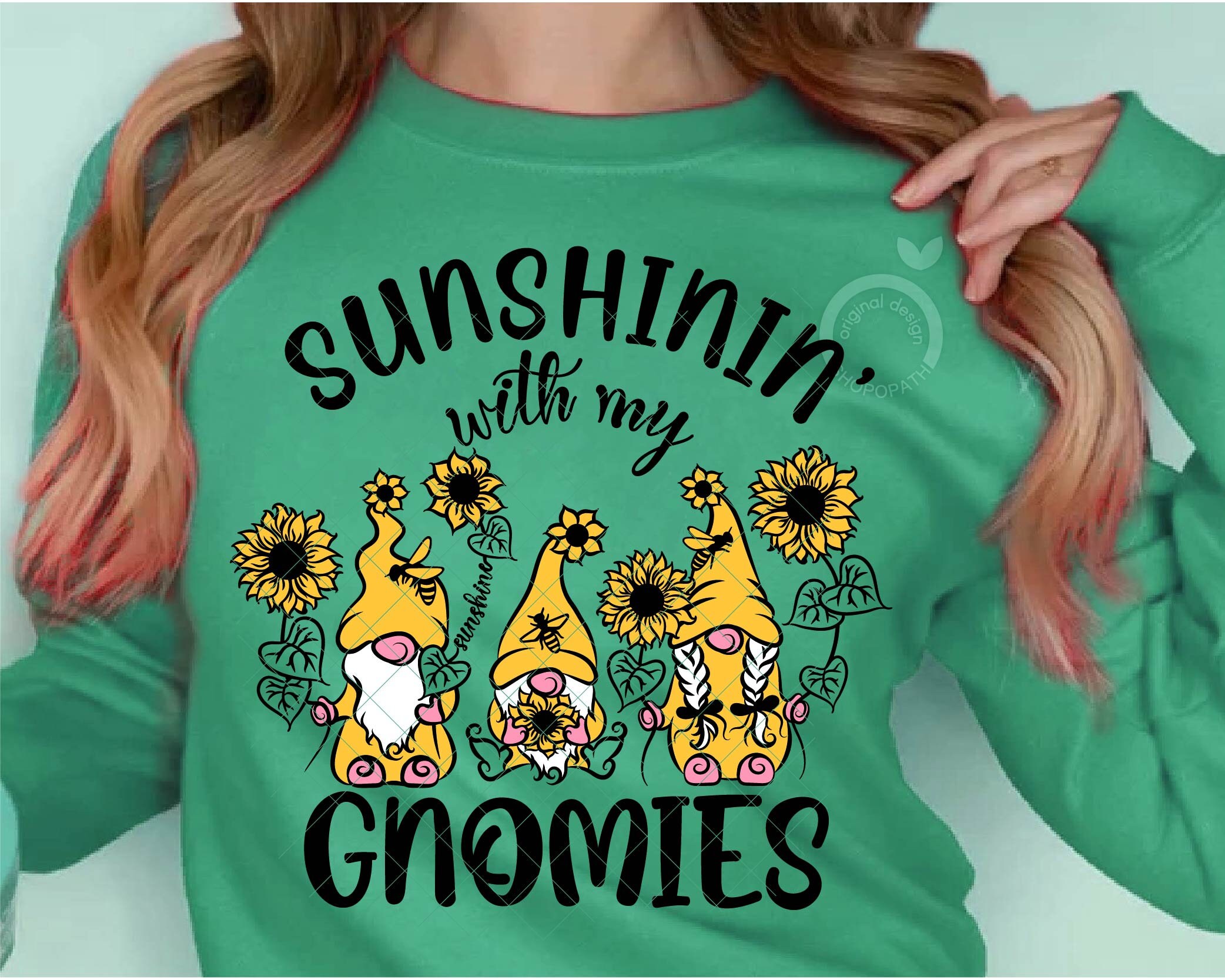 Sunflower Gnomes SVG PNG EPS Cute Gnomies Svg Girl Gnome - Etsy