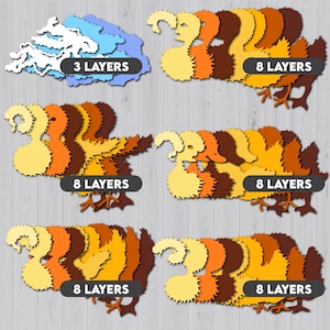 3D Layered Ducks SVG, 3D Layered Duckling, Layered Papercut Svg, Easter ...