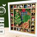 3D SVG Christmas Shadow Box, Advent Calendar Svg, Santa Claus Shadow ...
