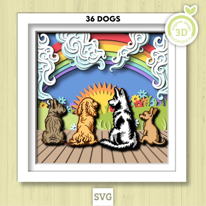 Dog Memorial Shadow Box - Etsy