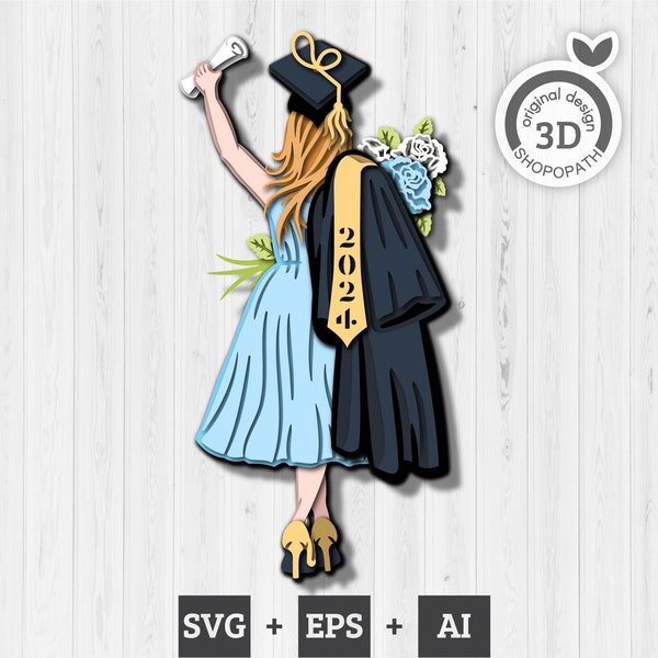 Graduation Card Svg - Etsy