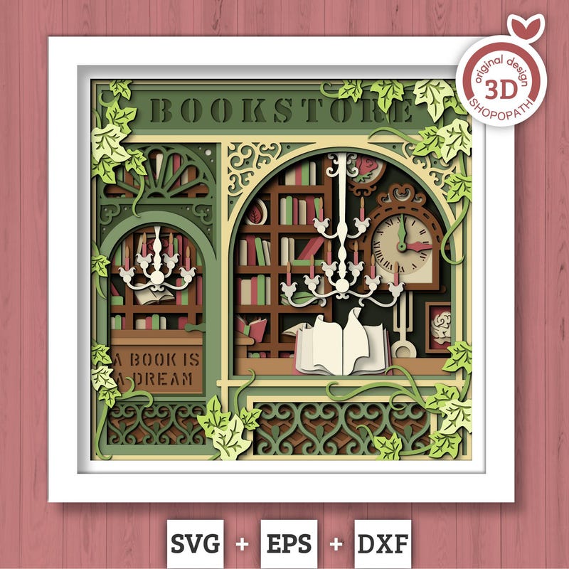 Papercut Library - Etsy