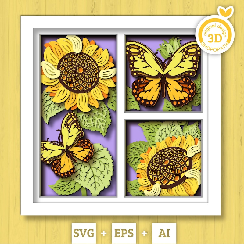 Sunflower Card Box - Etsy
