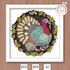 3D SVG Turkey Shadow Box, 3D SVG Thanksgiving, Thanksgiving 3D Shadow ...