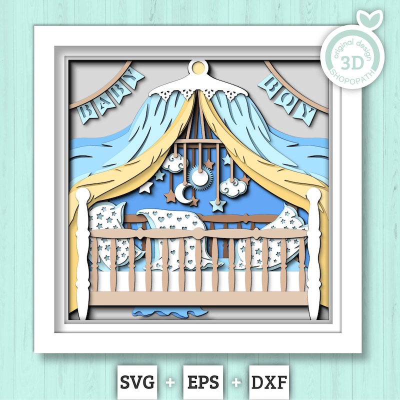 Baby Boy Shadow Box - Etsy