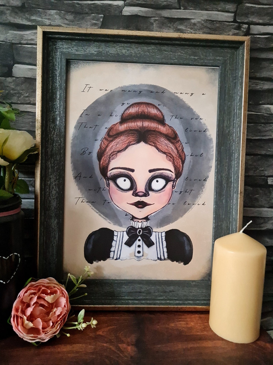 Miss Annabel Victorian Girl Print - Etsy