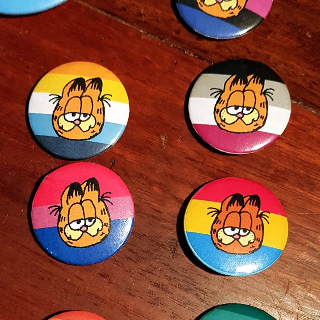 Garfield Pride Pins - Etsy