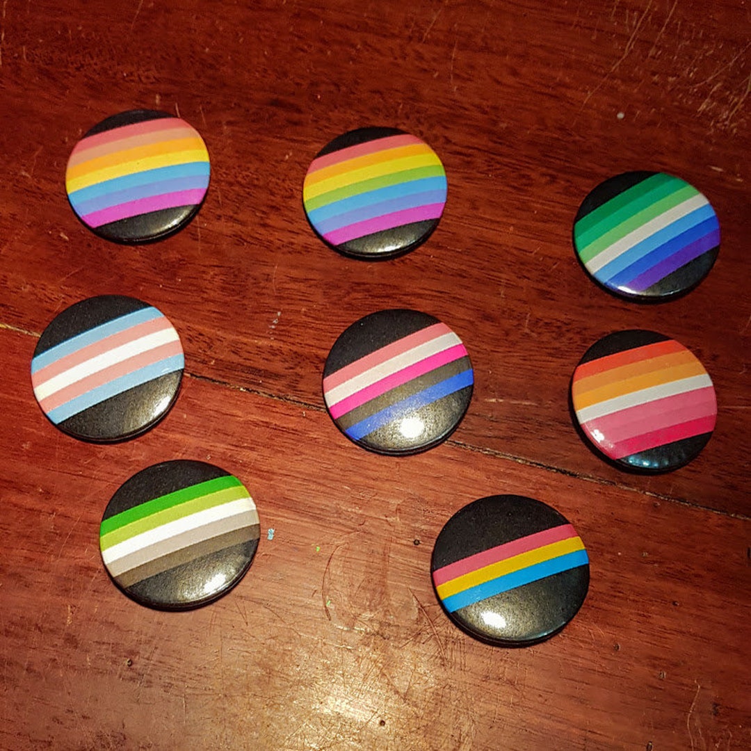 Diagonal Design Pride Pins - Etsy