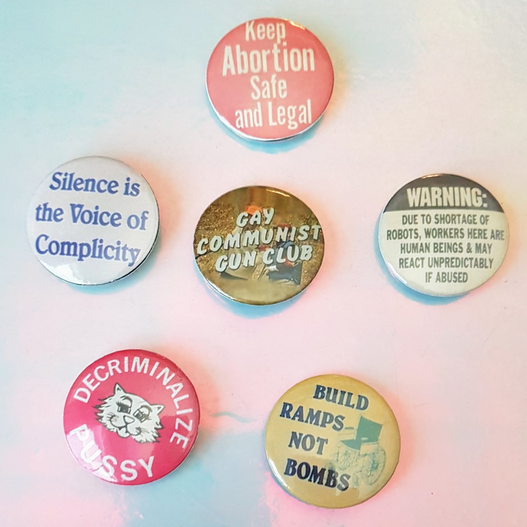 Vintage Activism Pins + More - CLEARANCE - Etsy