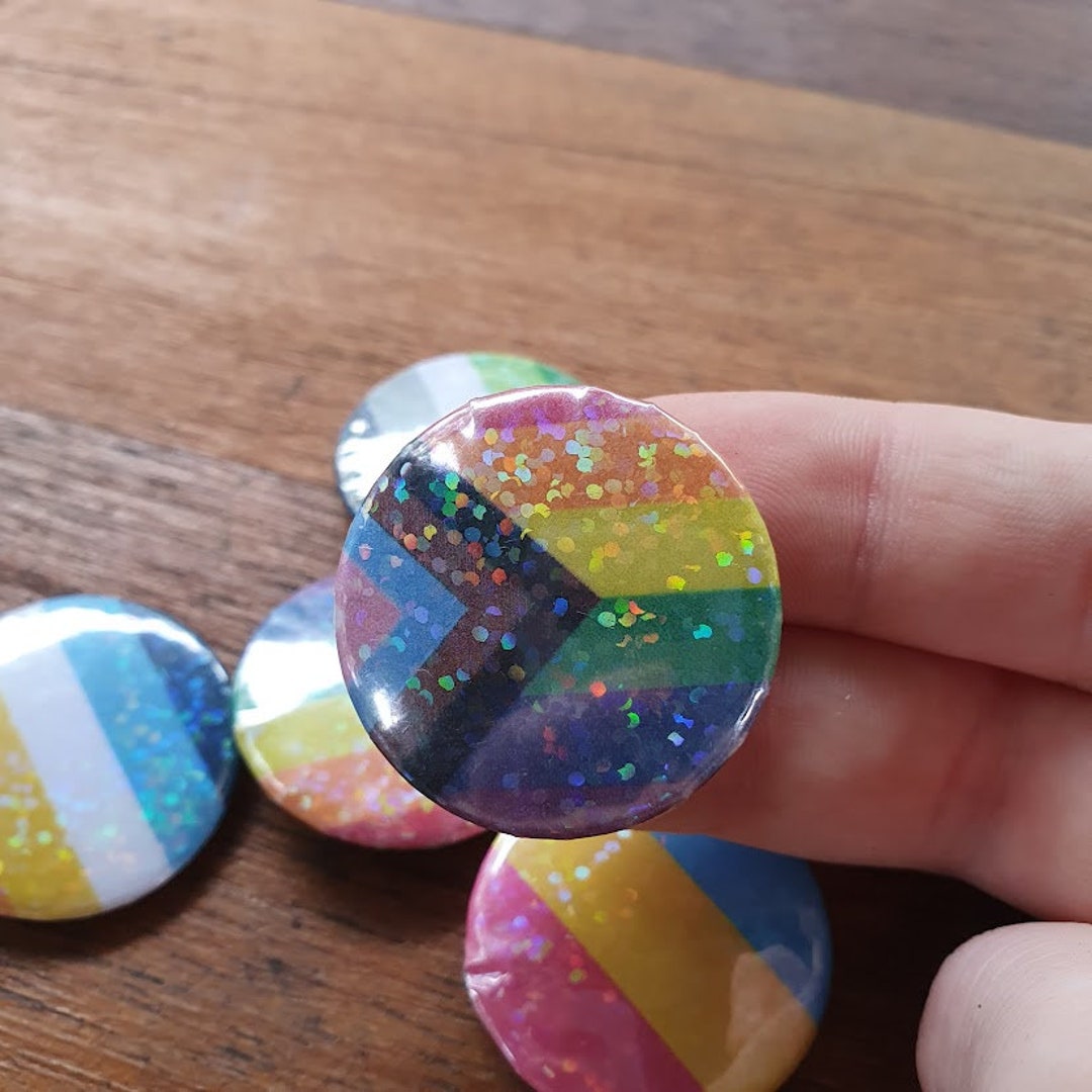 Holographic Pride Pins - Etsy