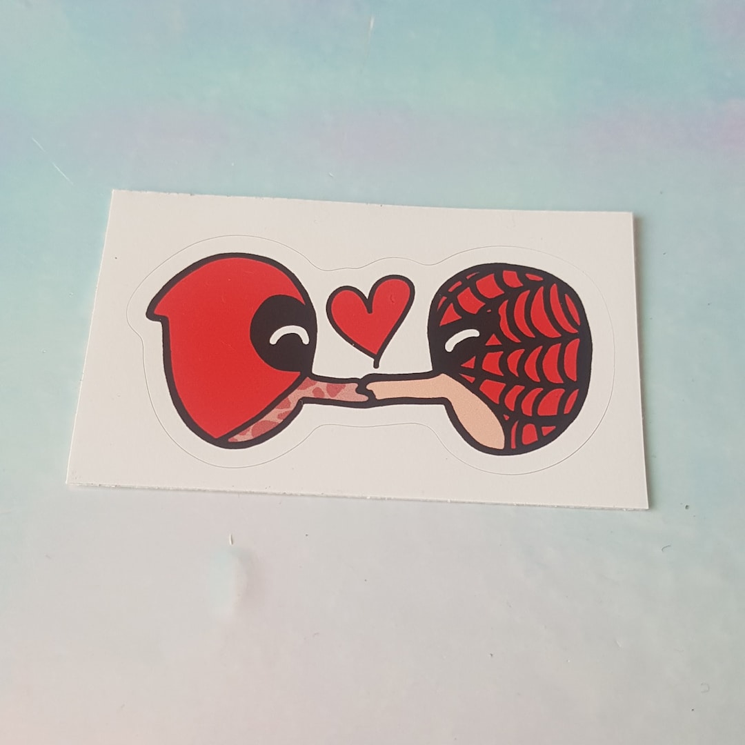 Spideypool Kiss Sticker - Etsy Australia