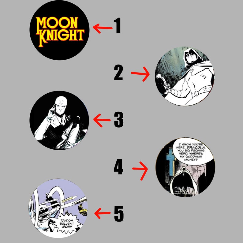 Moon Knight Pins - Etsy
