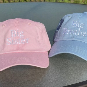 Big Sister Hat, Big Brother Baseball Caps, Classic Dad Hat, Youth Ball ...