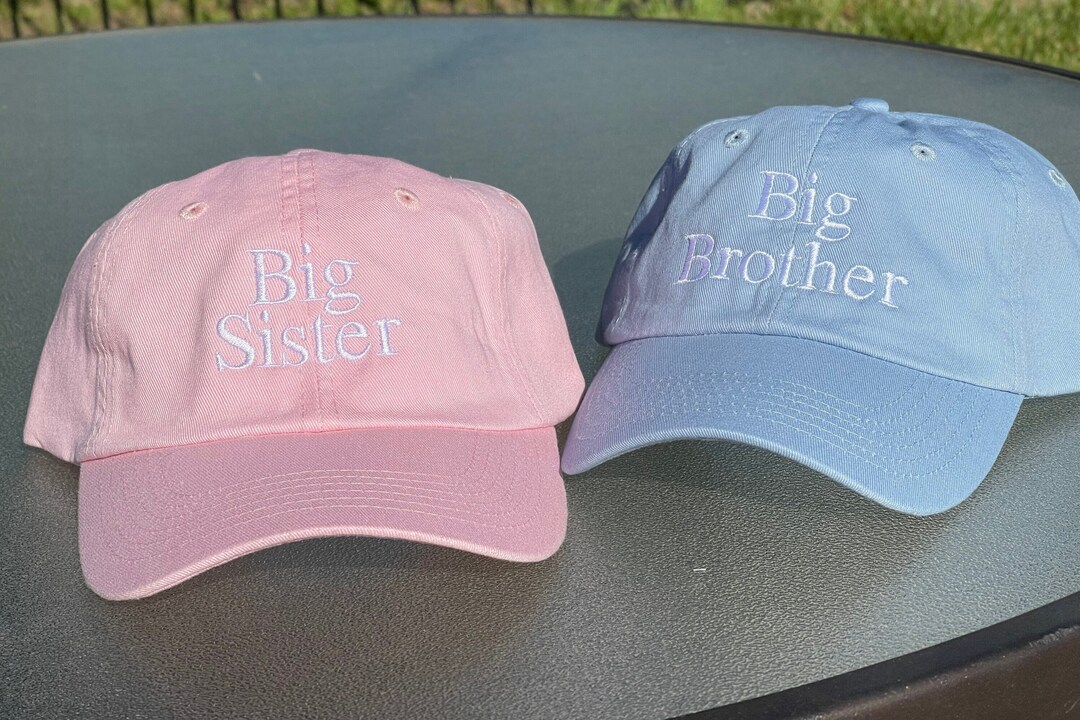 Big Sister Hat, Big Brother Baseball Caps, Classic Dad Hat, Youth Ball ...
