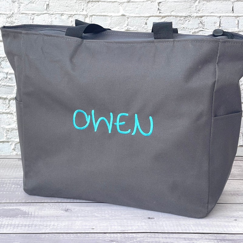 Kids Custom Zippered Tote - Etsy