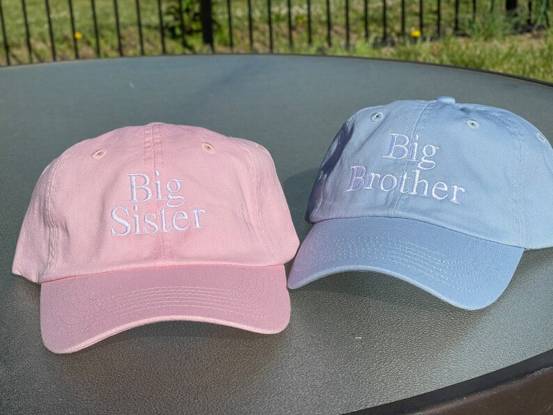 Big Sister Hat Big Brother Baseball Caps Classic Dad Hat - Etsy