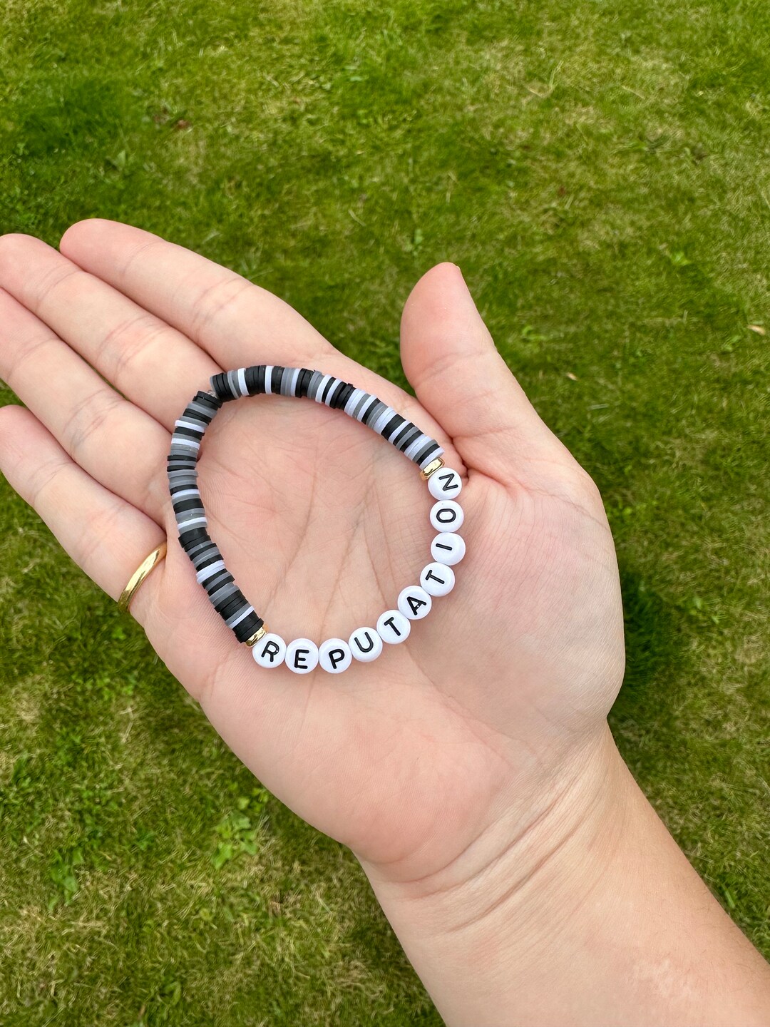 Reputation Taylor Swift Clay Bead Friendship Bracelet - Etsy
