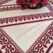 Finished Cross Stitch Tablecloth Set, Vintage Cross Stitch Decor - Etsy
