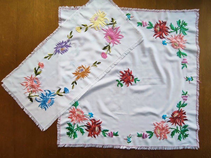 Simple Hand Embroidery Designs For Tablecloth