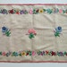 Hand Embroidered Tablecloth With Daisy, Hand Embroidered Daisies ...