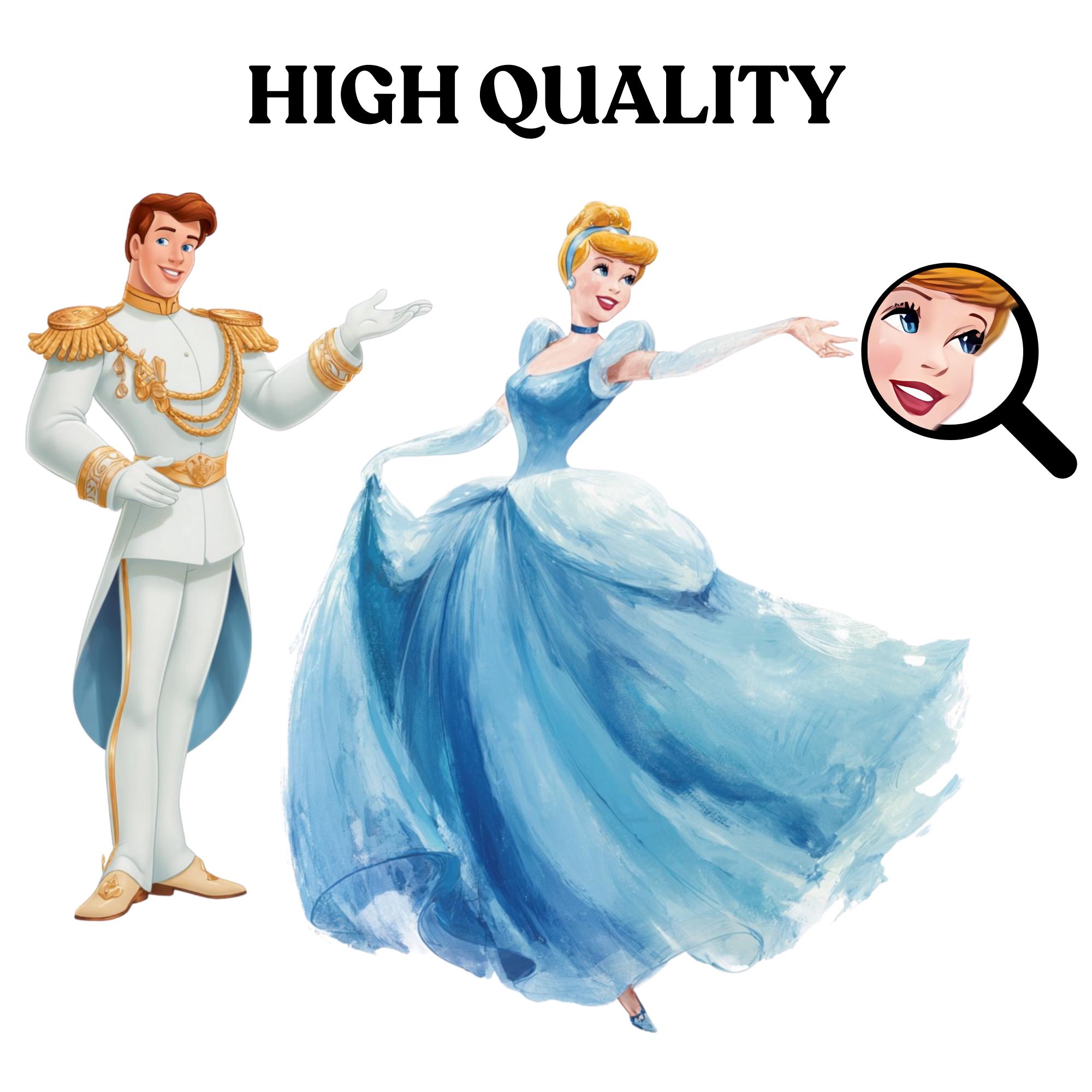 Cinderella Clipart Bundle | 320+ Fairytale Princess Pngs | Digital ...