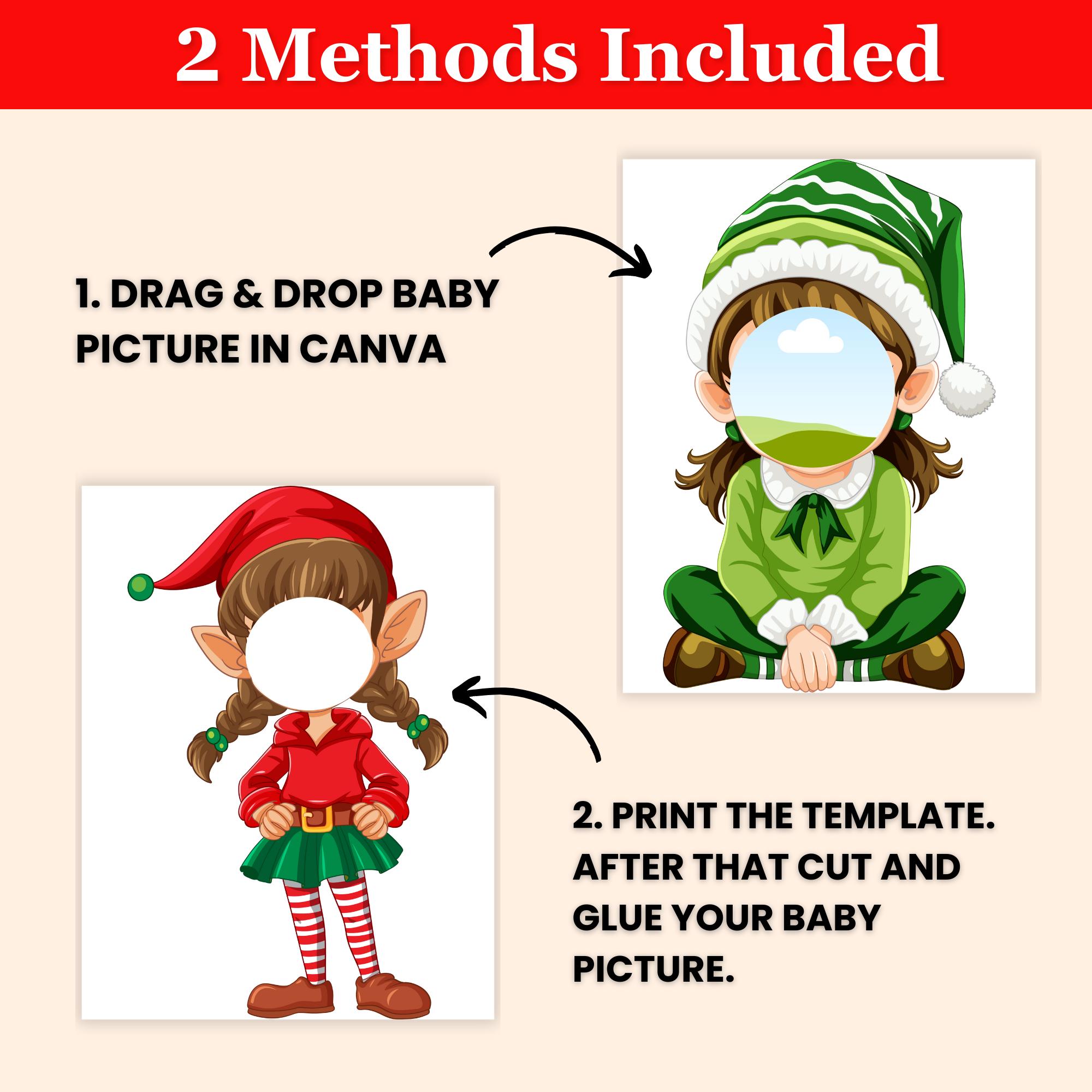 Elf Photo Templates, Add Your Face, 120+ Designs, Christmas PNG PSD PDF ...
