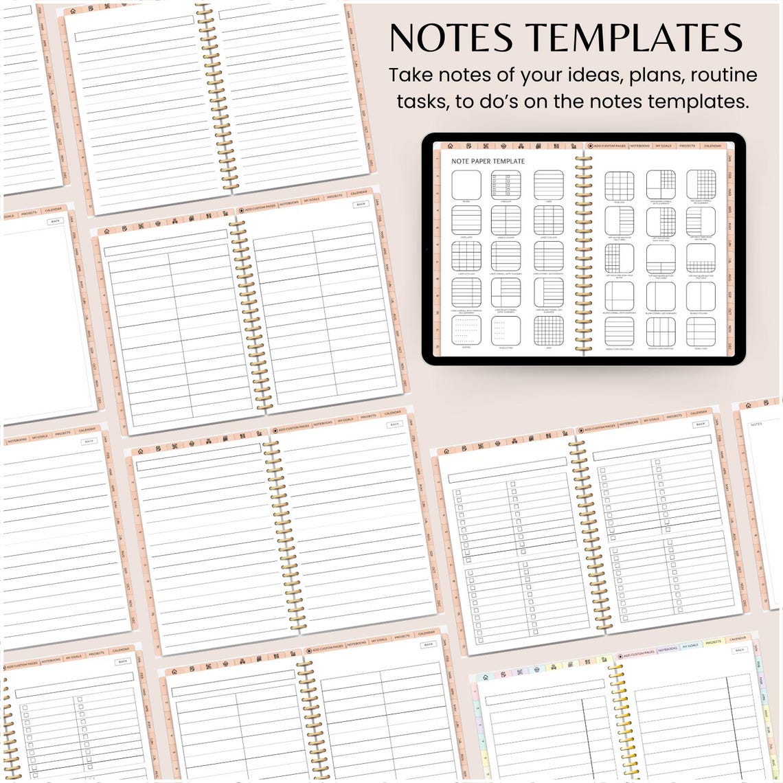 Minimal Digital Planner 2025 2026 2027, Hyperlink Digital Planner ...