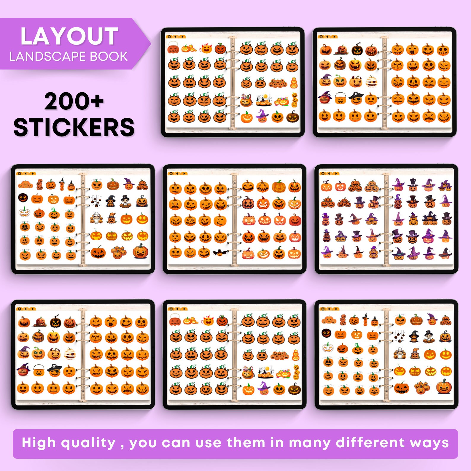 Halloween Digital Stickers Cute Spooky Stickers Halloween - Etsy