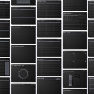 Dark Mode All-in-one Digital Planner 2024, 2025, 2026, Digital Planner ...