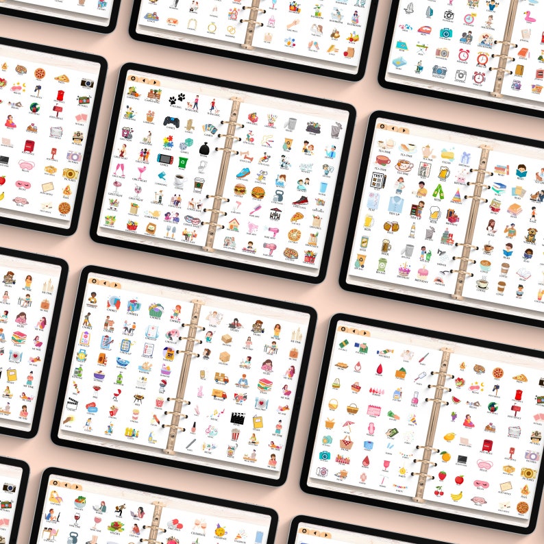 Everyday Life Digital Stickers, Daily Planner Stickers, iPad Stickers ...