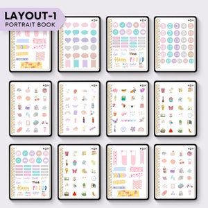 Digital Stickers , Digital Planner Stickers , STICKER BOOK for ...