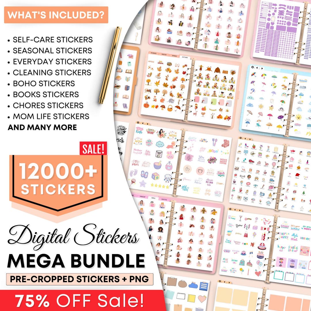 Goodnotes Digital Stickers, Daily Life Digital Stickers, Goodnotes ...