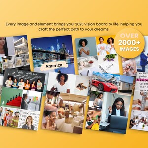 Black Girl Vision Board 2025 Kit Printable, Affirmations & Quotes for ...