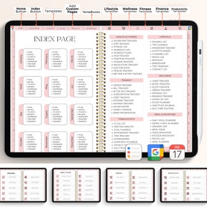 All-in-one Digital Planner 2024, 2025, 2026, Undated Digital Planner ...